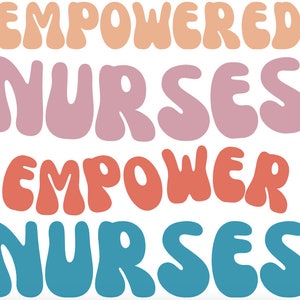 Empowered Nurses SVG - Etsy