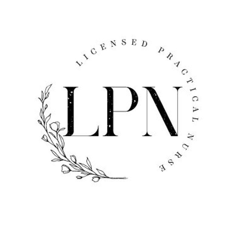 LPN Floral SVG Digital Download - Etsy