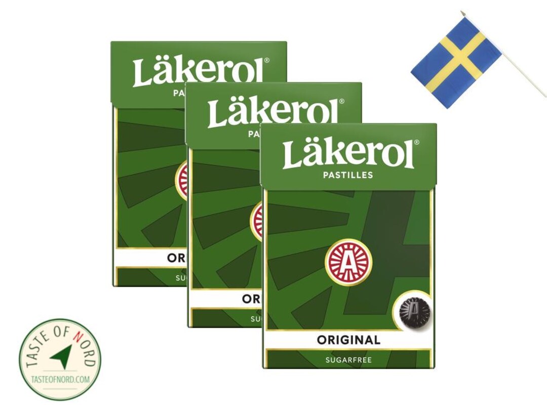 LÄKEROL Original Big Pack Halstablett 3x 75g - Swedish Sweets - Etsy