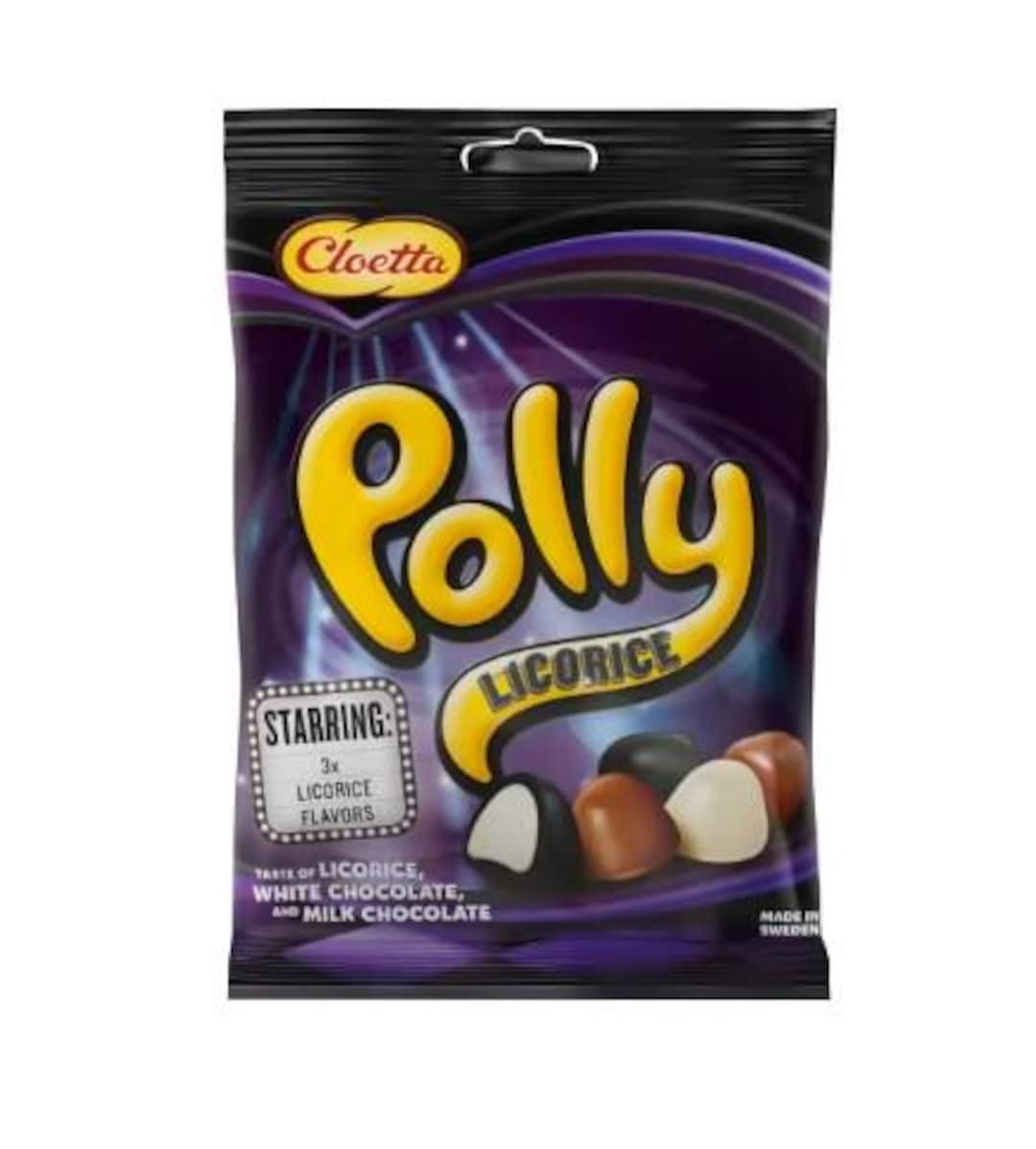 1 Bag of Cloetta Polly Candy 150g Licorice, Swedish Candy Swedish Milk Chocolate, Classic Candy ...