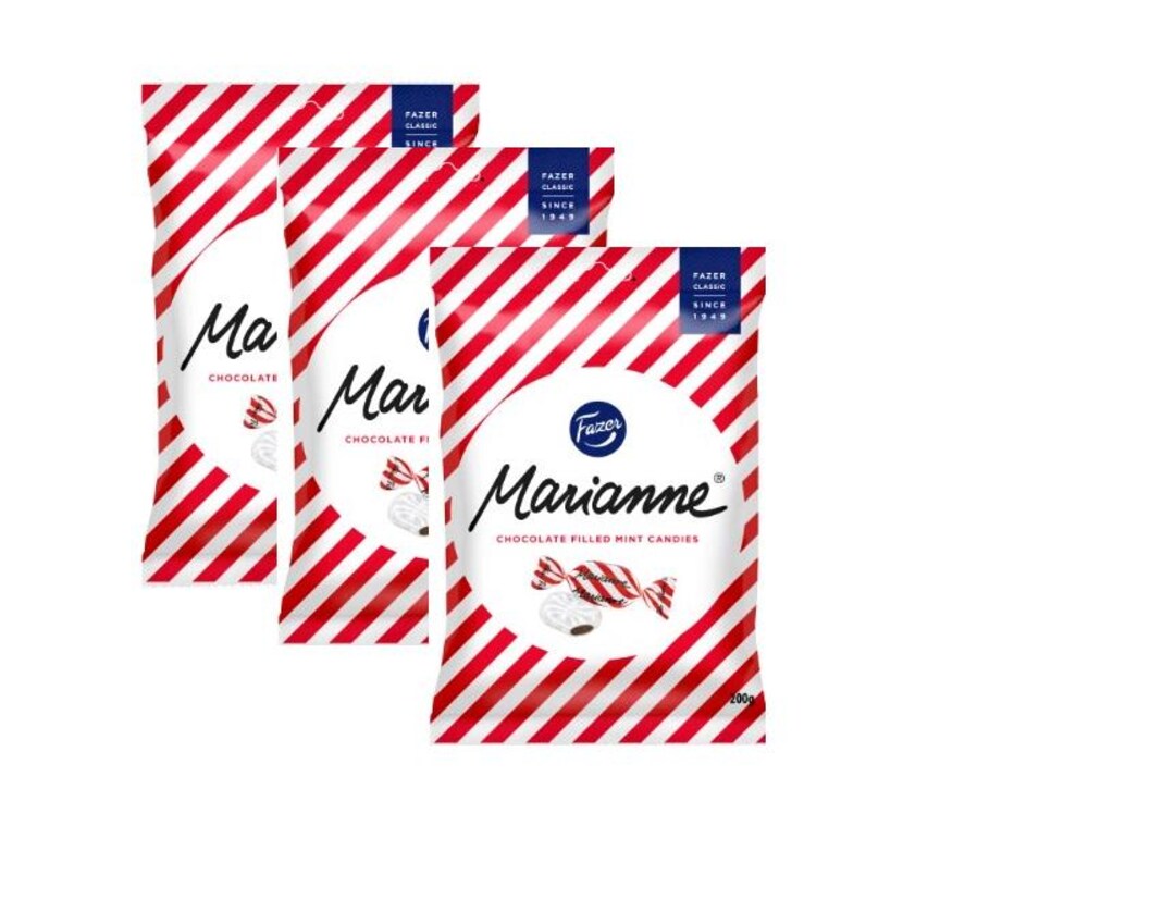 3x Fazer Marianne Chocolate Mint Candy 200g, Nordic Candy, Godis, Fika ...