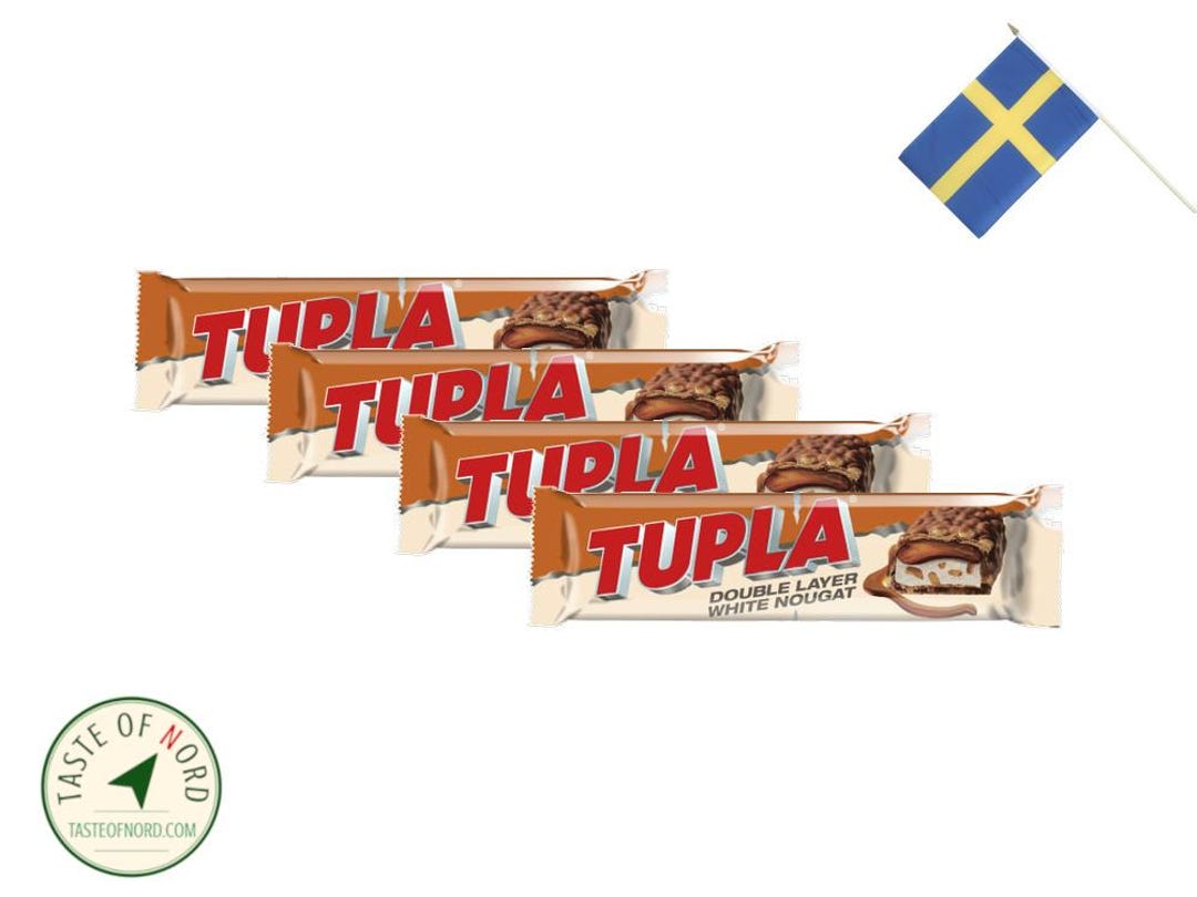 TUPLA White Nougat Chocolate Bar 4x 48g - Etsy
