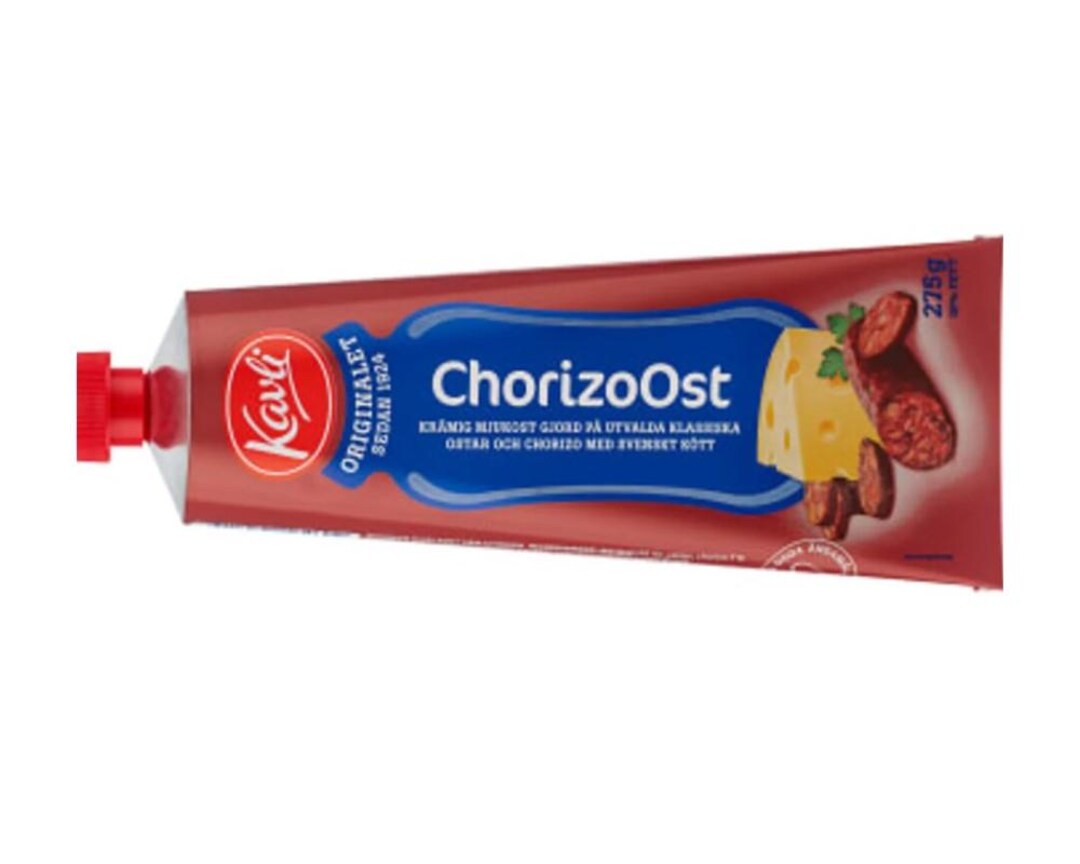 Kavli Chorizoost, Chorizo Cheese Spread, 275g, Made in Sweden Swedish ...