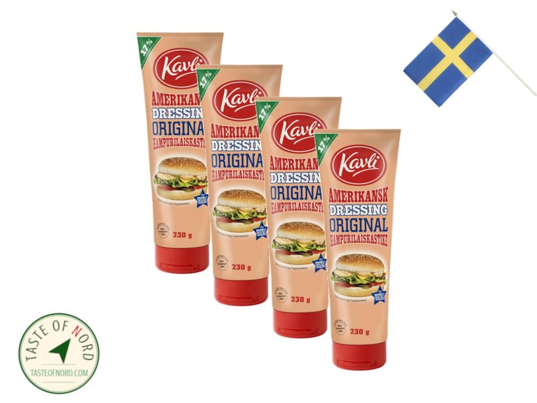 KAVLI Original Amerikansk Dressing 4x 230g - Creamy Swedish Hamburger Dressing - Etsy