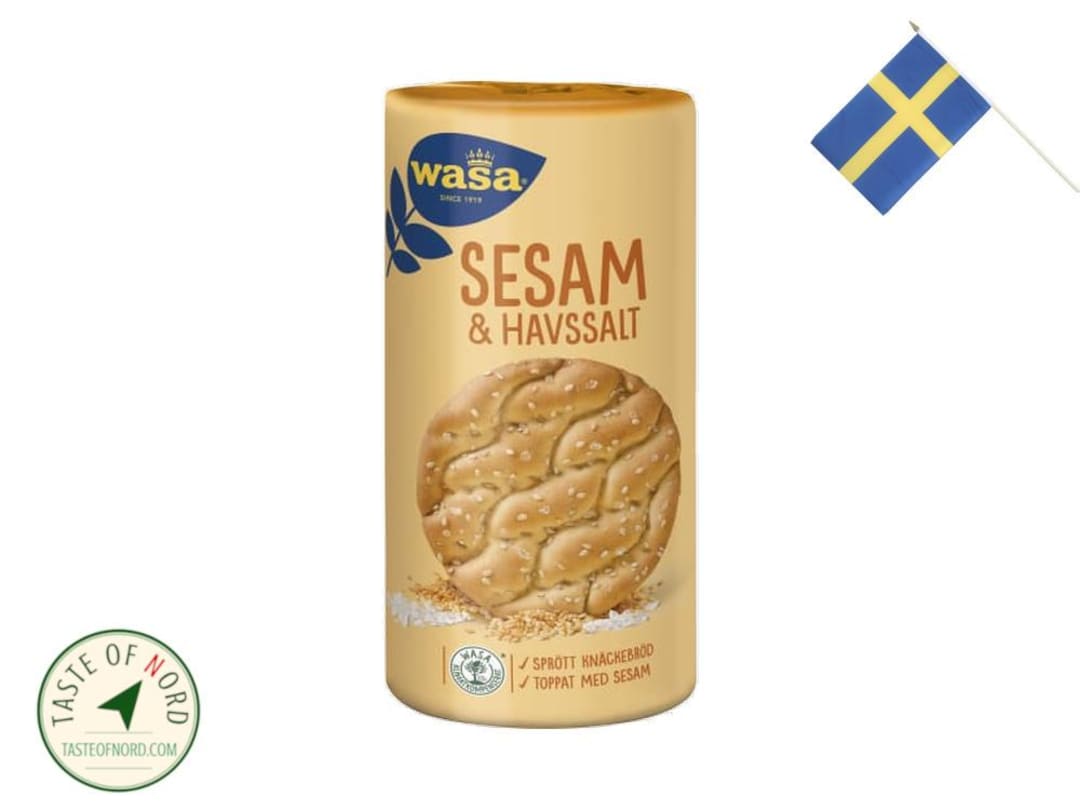 WASA Sesam Havssalt Knäckebröd Rund 290g - Swedish Quality Crispbread ...