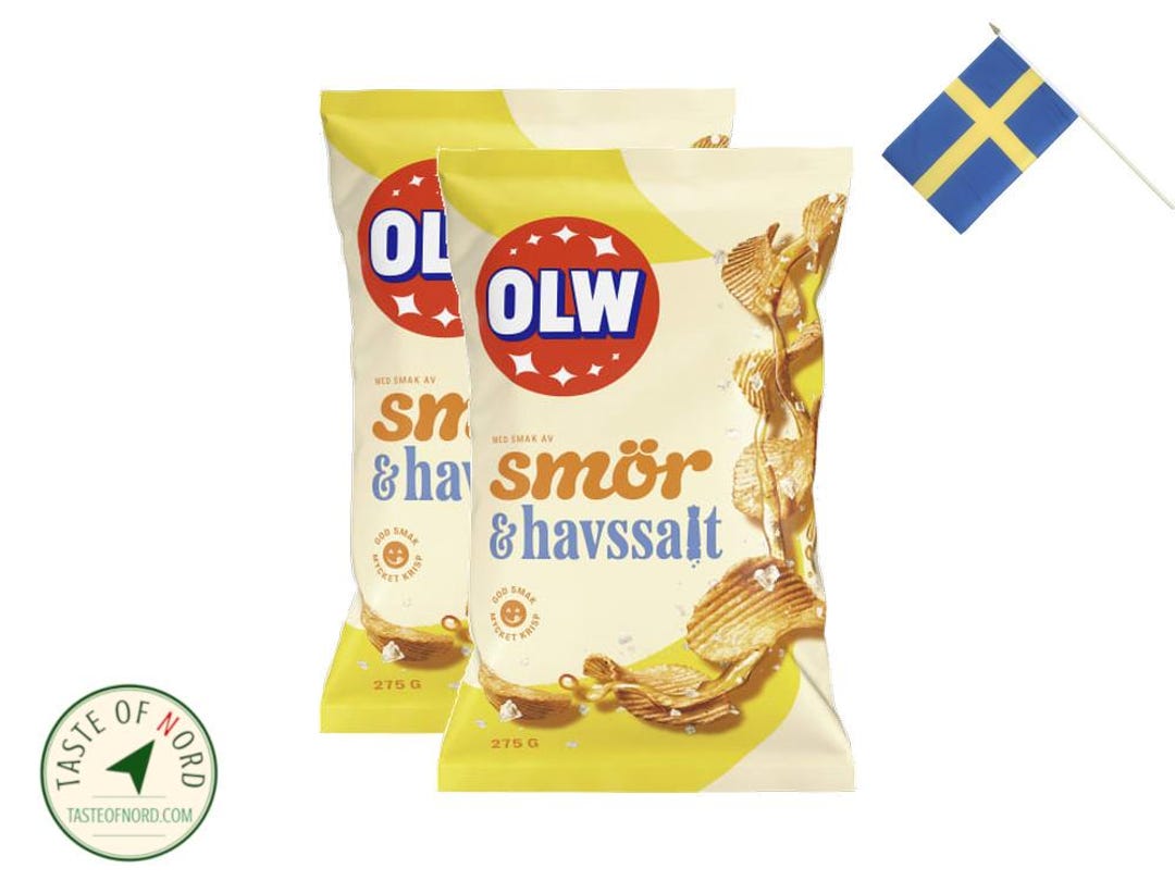 2x OLW Swedish Chips: Butter & Sea Salt (275g) - Etsy UK
