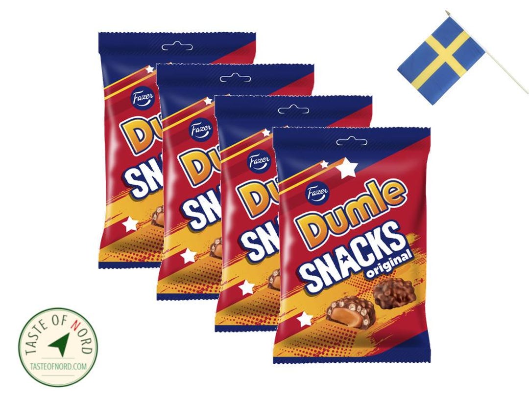 Fazer Dumle Snacks 4x160g - Irresistible Swedish Quality Treat - Etsy