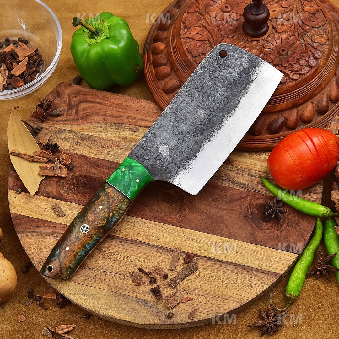 Outdoor Cooking Cleaver Handmade Kitchen Veggies Cleaver Meat - Etsy