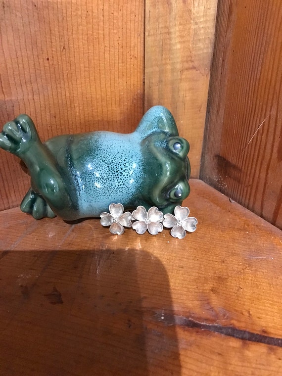 3 Dogwood Sterling Silver Stuart Nye Vintage - Gem