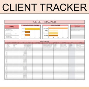 Client Tracker | CRM Customer | Client Sheet | Google Spreadsheets ...