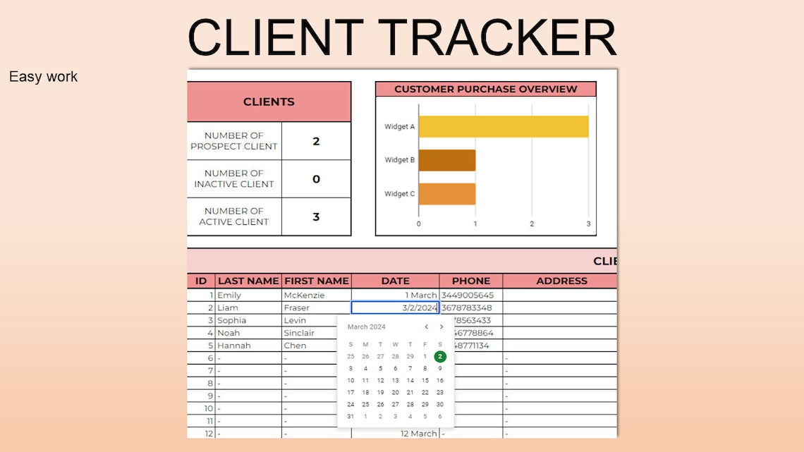 Client Tracker | CRM Customer | Client Sheet | Google Spreadsheets ...