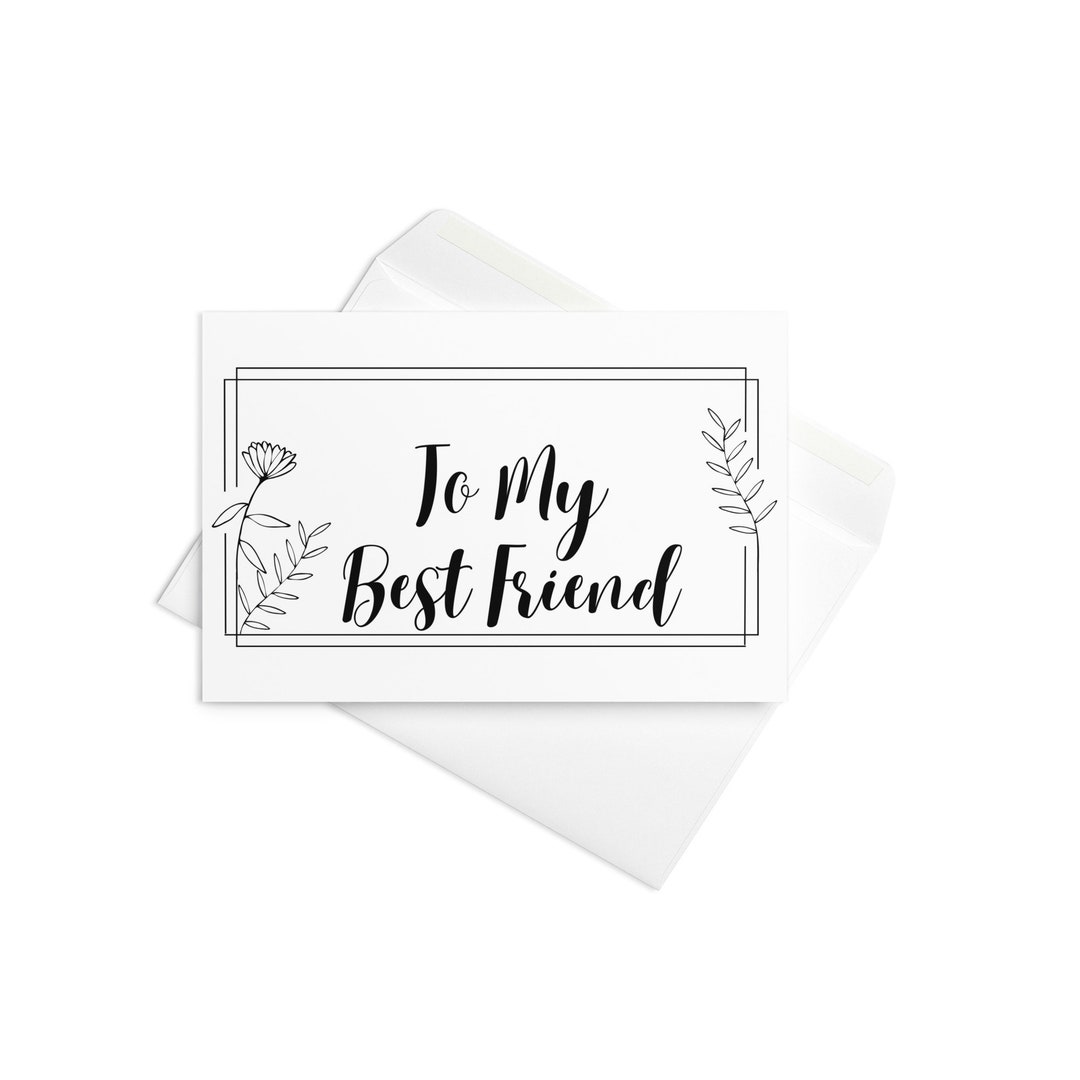 Best Friend Greeting Card Friendship in All Stages Friend Birthday Card ...
