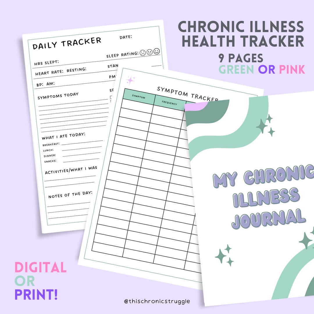 Organize Your Health Journey: Symptom Diary Tracker - Health Planner ...