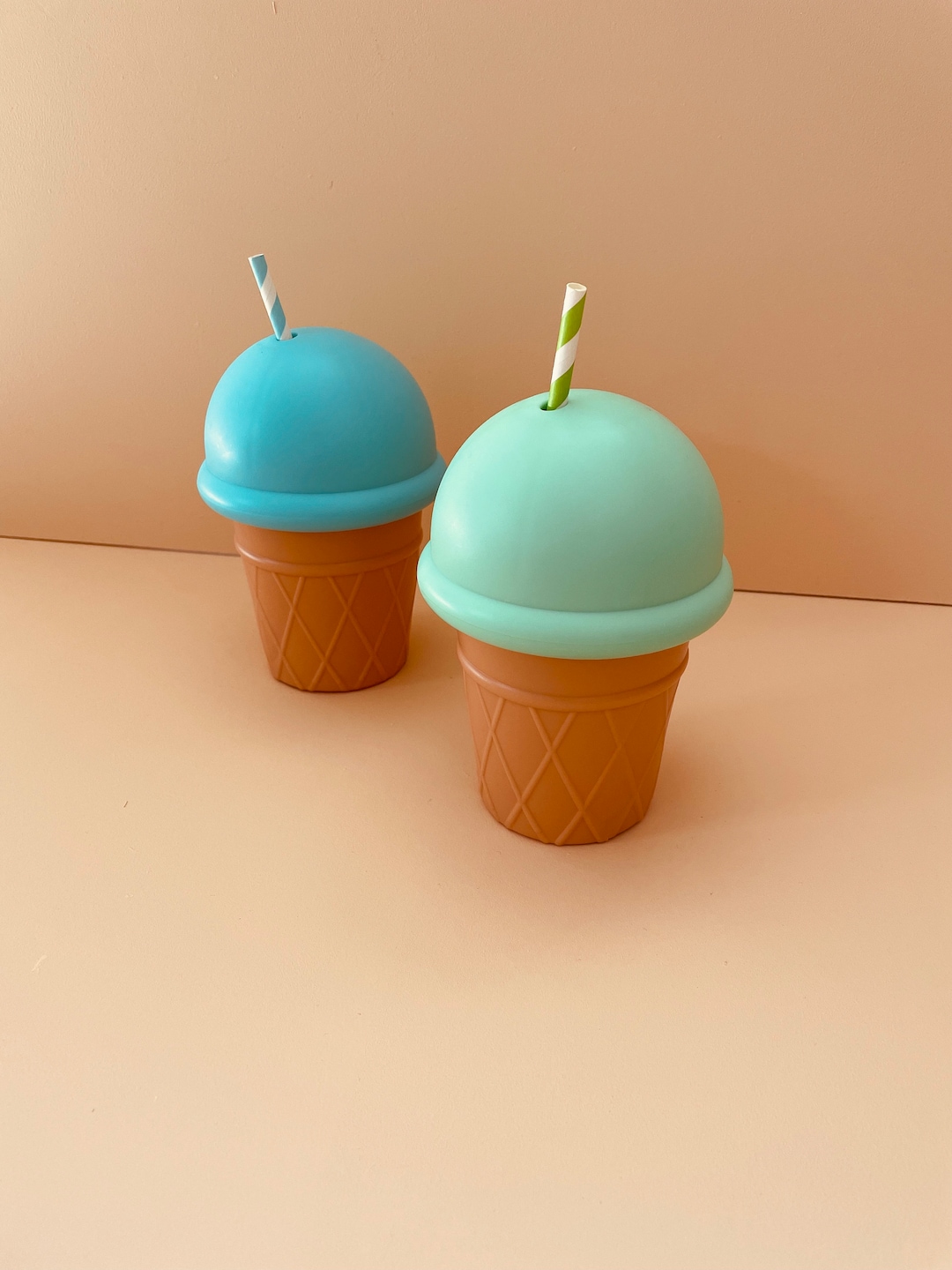 Plastic Ice Cream Shaped Cups Set of 2 - Etsy