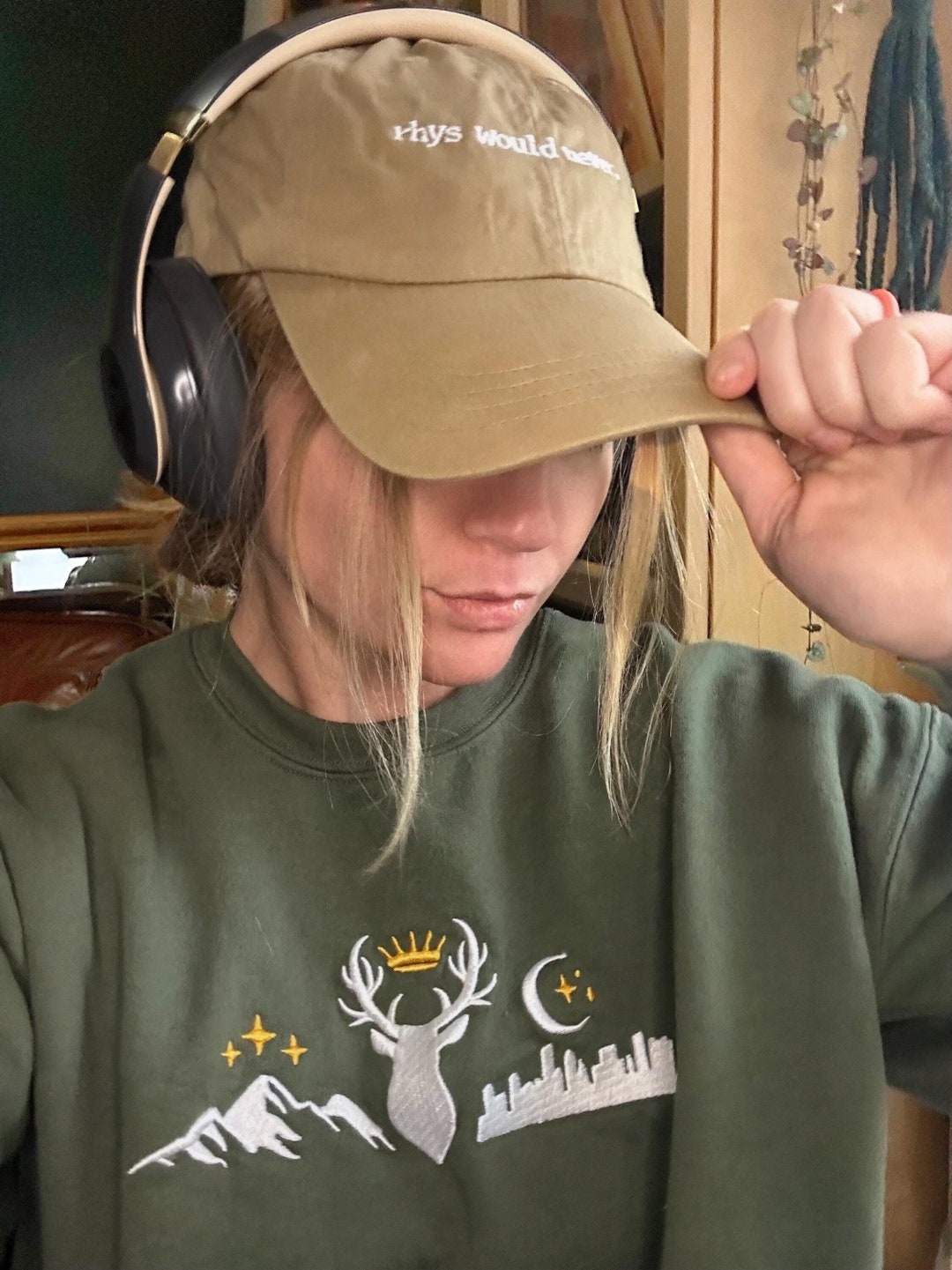 Embroidered ACOTAR Dad Hat, Rhys Would Never - Etsy