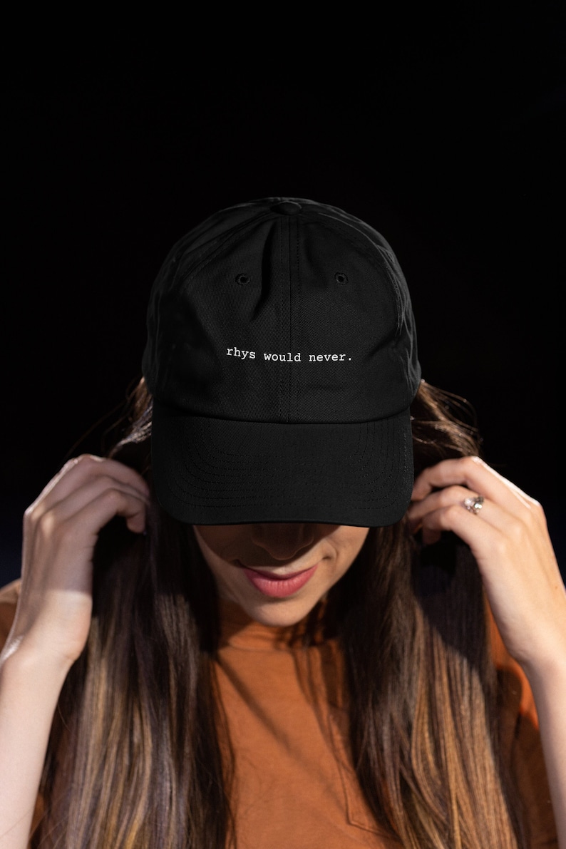Embroidered ACOTAR Dad Hat, Rhys Would Never - Etsy