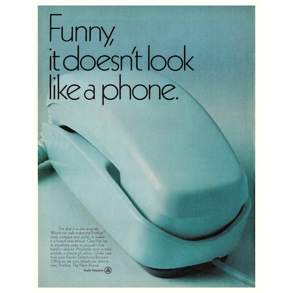 Vintage Telephone Ad - Etsy