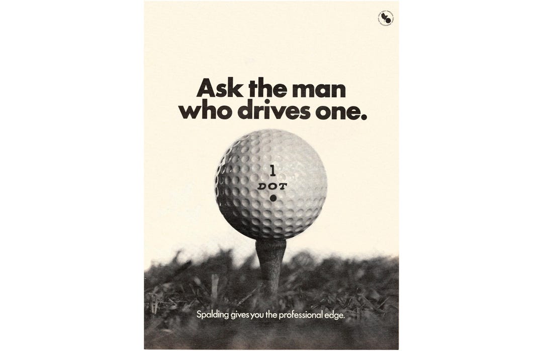Vintage 1967 Spalding Golf Ball Ad - Sports Illustrated Print (digital ...