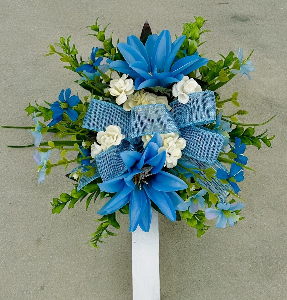 Cemetery Cross, White Cross, Cemetery Flowers, Cross for Cemetery ...