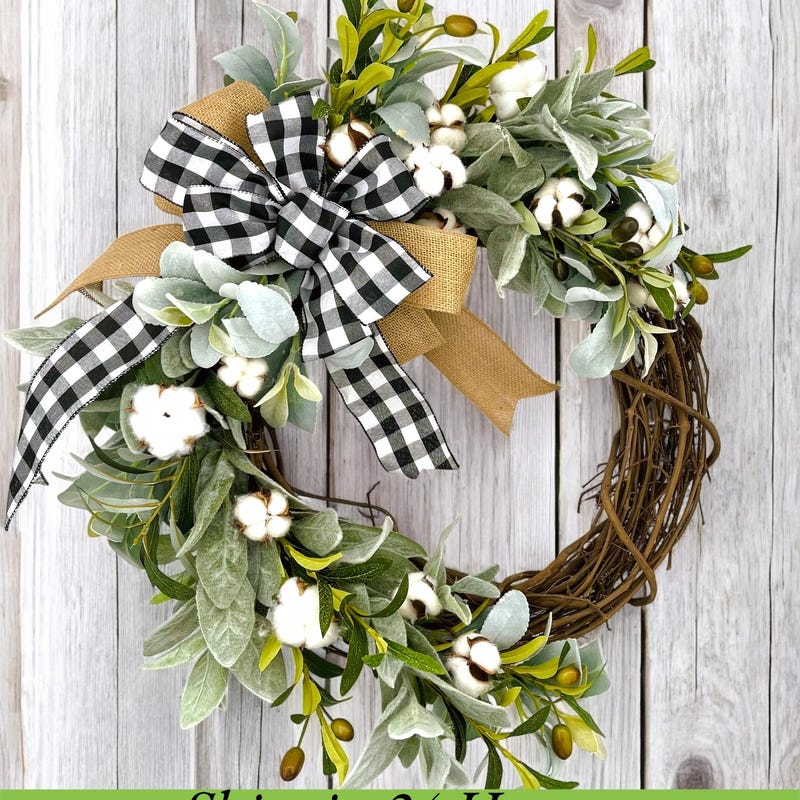 Farmhouse Wreath - Etsy
