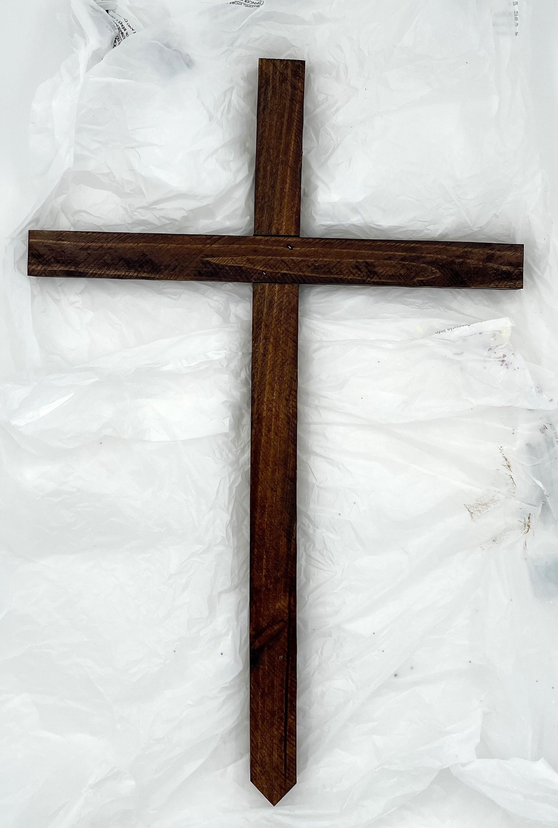 Stained Wooden Cross, Cemetery Cross, Grave Cross, Memorial Cross ...