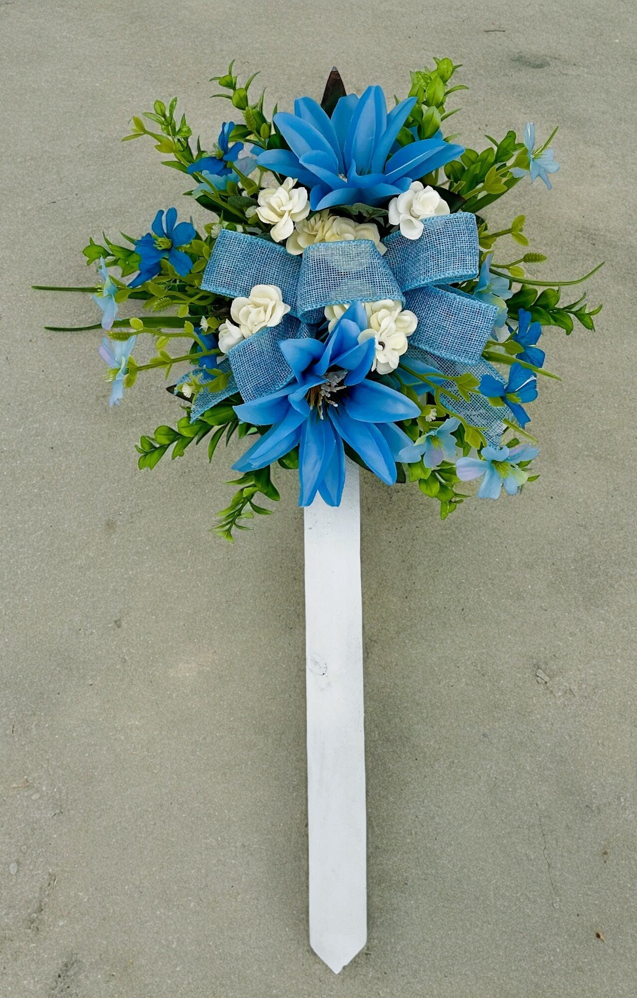 Cemetery Cross, White Cross, Cemetery Flowers, Cross for Cemetery ...