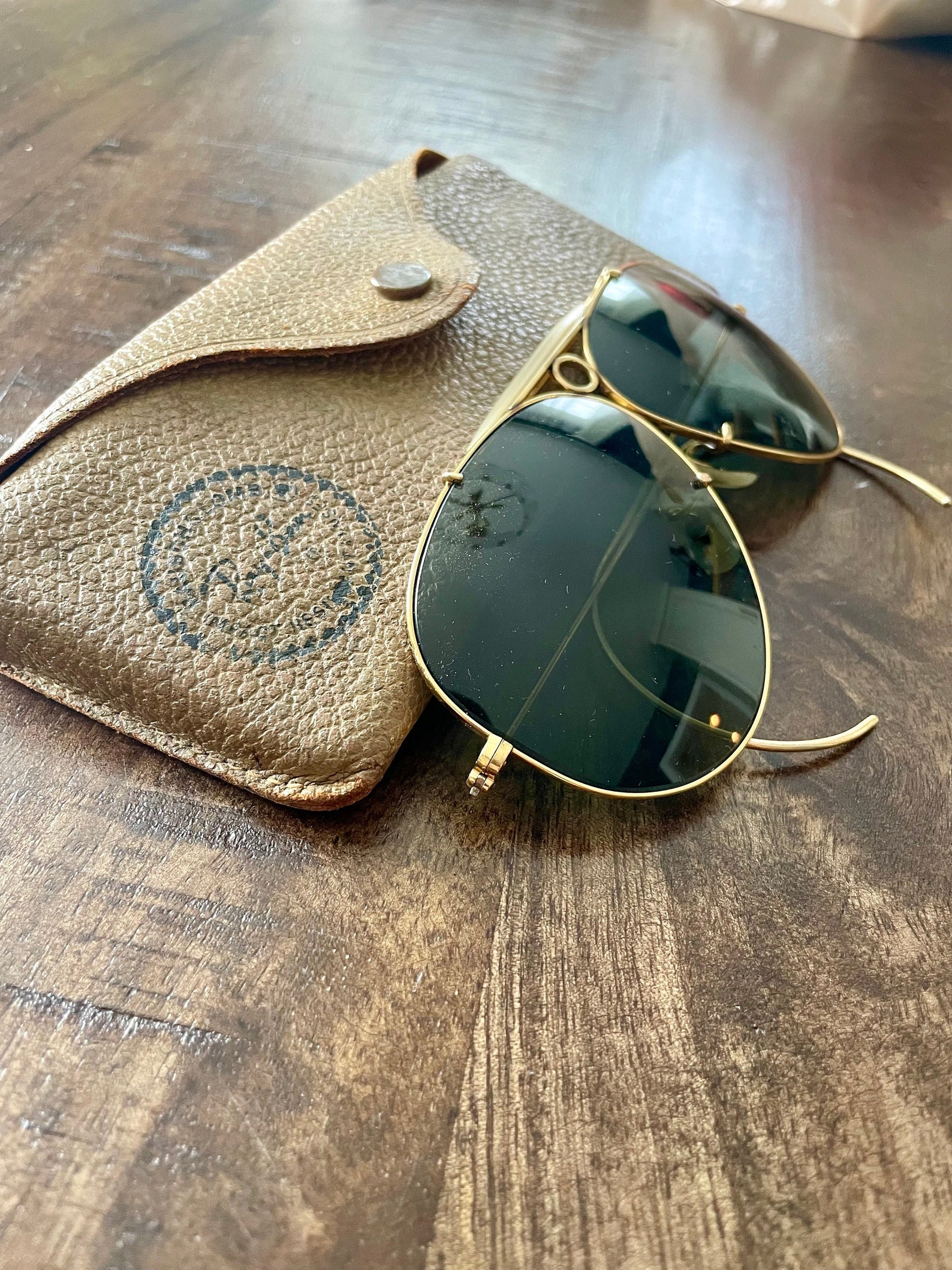 Ray-ban Aviator Shooter Bausch & Lomb 12k Gf Cable Frame - Etsy