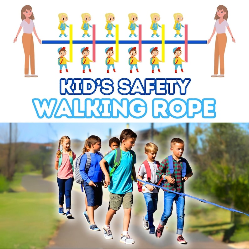 Children Safety Walking Rope for Childcare, Daycare, Preschool ...