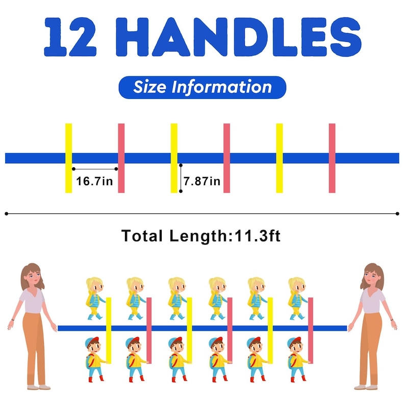 Children Safety Walking Rope for Childcare, Daycare, Preschool ...