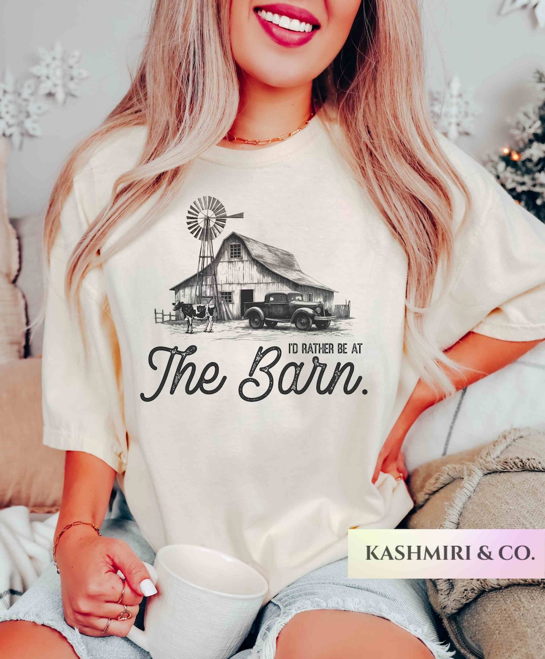 Farm Life Shirt, I'd Rather Be at the Barn Shirt for Farmer, Cow Tee ...