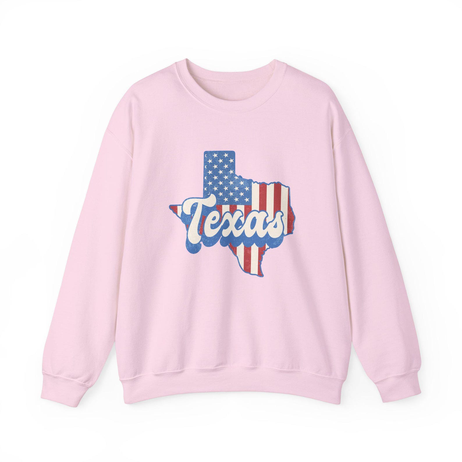 Retro Texas State American Sweatshirt Distressed Texas Sweater Tee ...