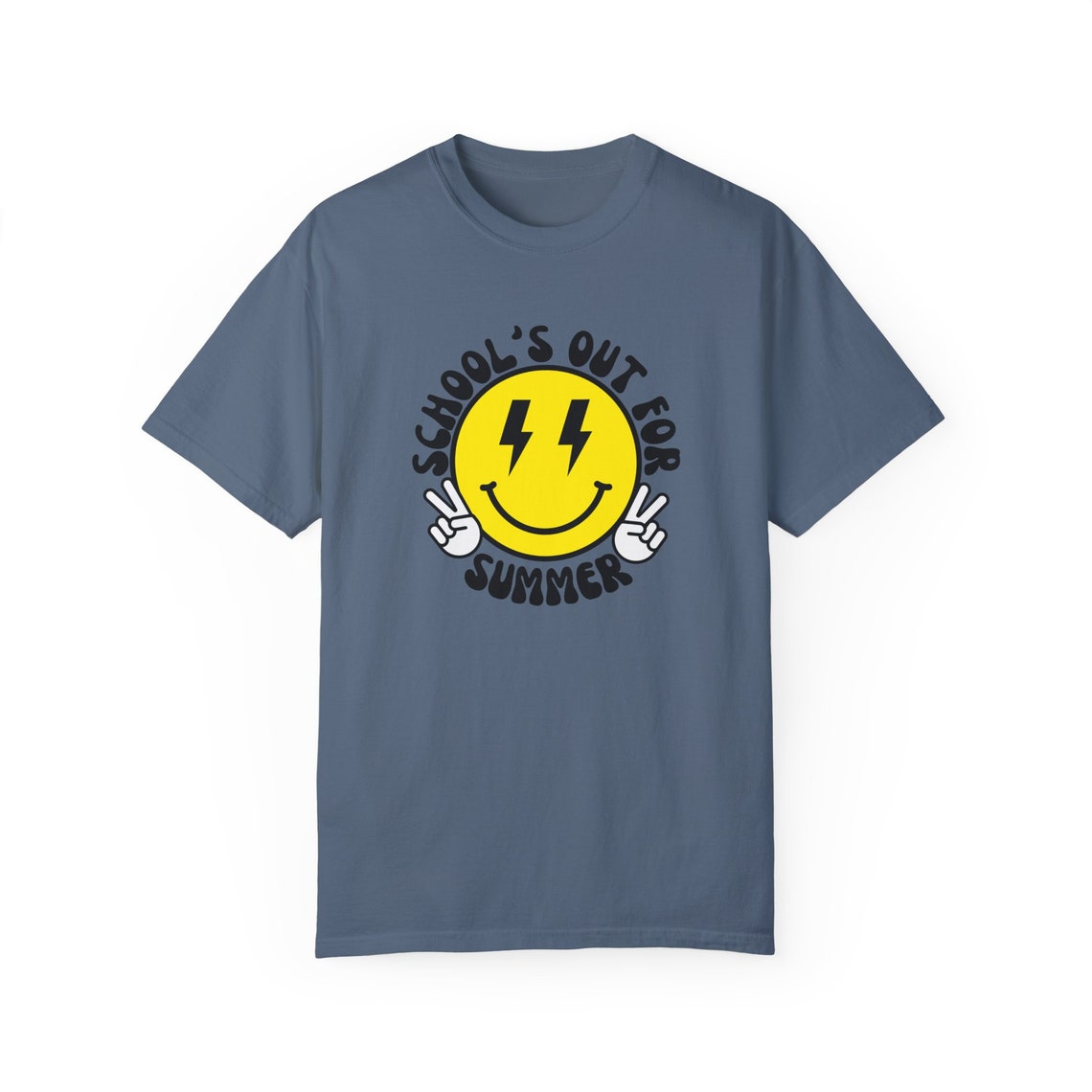 Funny Schools Out for Summer Smiley Shirt, Last Day of School Tee ...