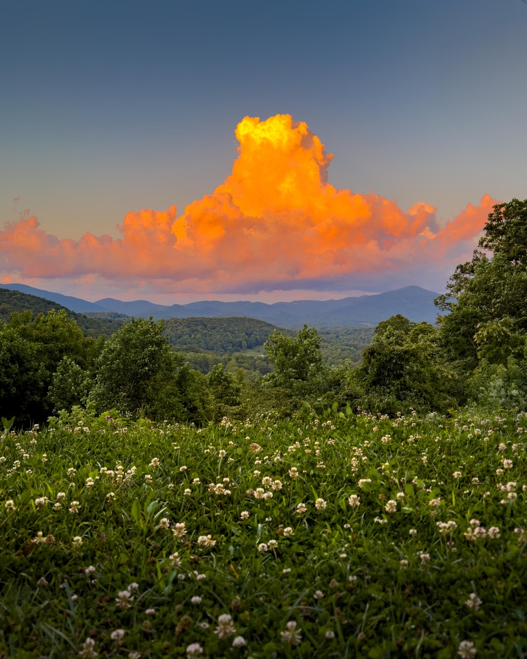 Blue Ridge Afternoon Thunderstorm Blue Ridge Mountains Photo Canvas ...