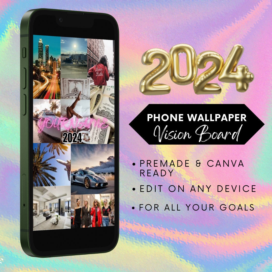 2024 Vision Board Template - Etsy Australia