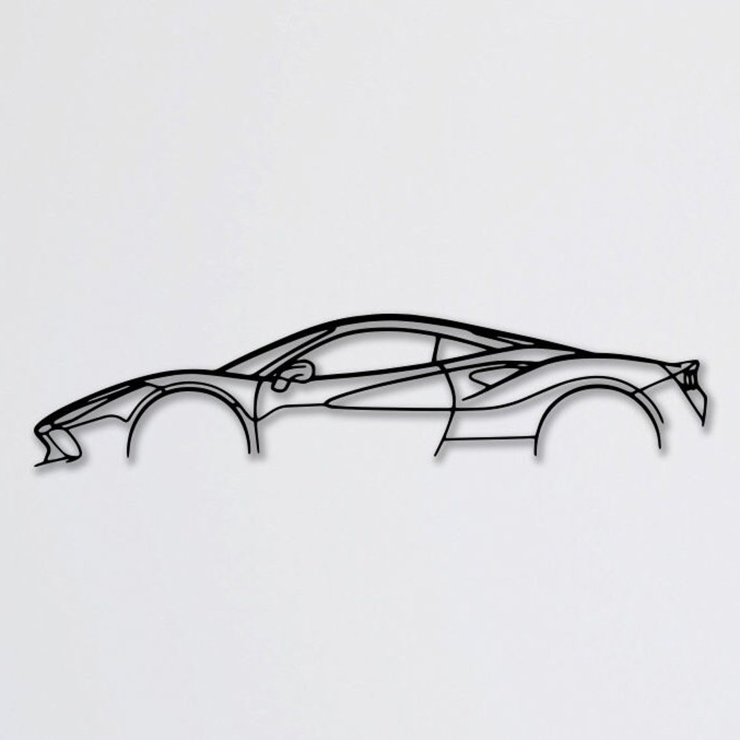 Ferrari F8 Silhouette F8 Metal Wall Art F8 Silhouette F8 - Etsy