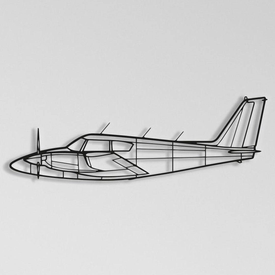 Piper PA-30 Twin Comanche Plane Metal Wall Art Airplane Art - Etsy