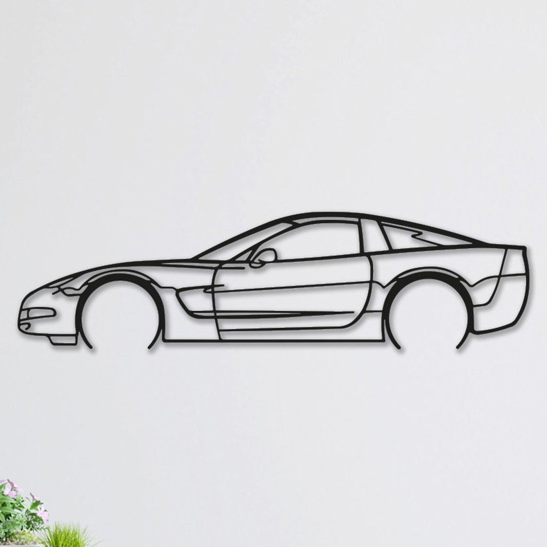 Corvette C5 Detailed Silhouette C5 Metal Wall Art C5 - Etsy