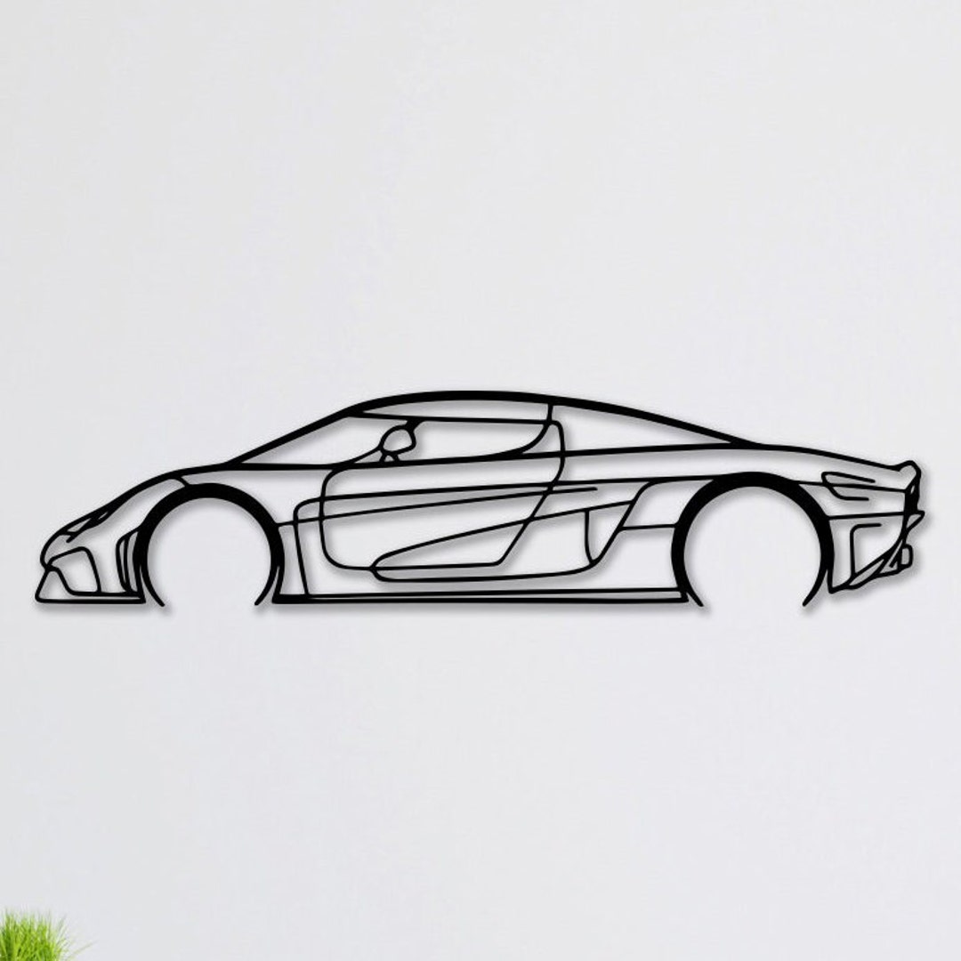 Koenigsegg Regera Silhouette Regera Silhouette Wall Decor - Etsy