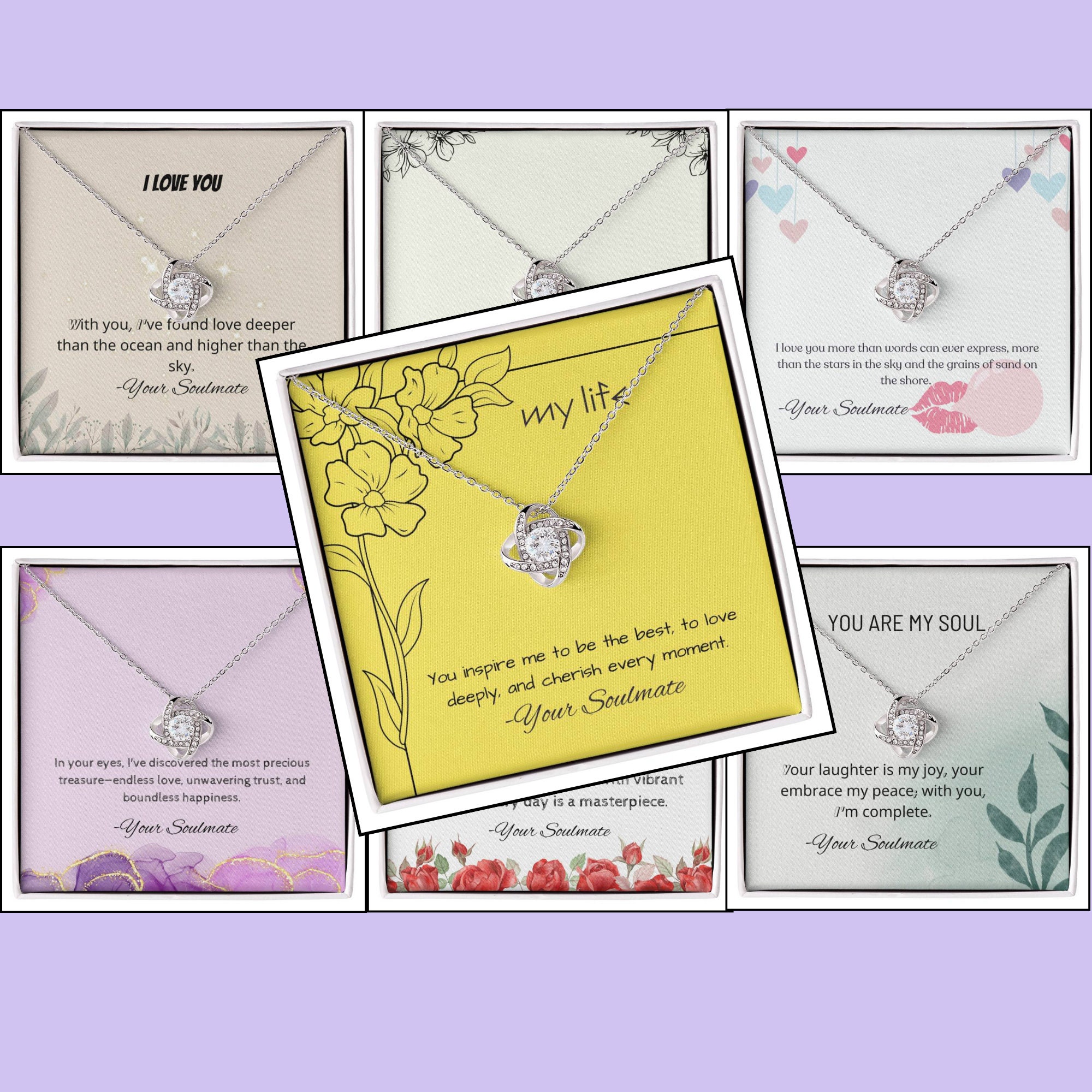 30 Shineon Message Card Template Bundle, Custom Necklace Shineon ...