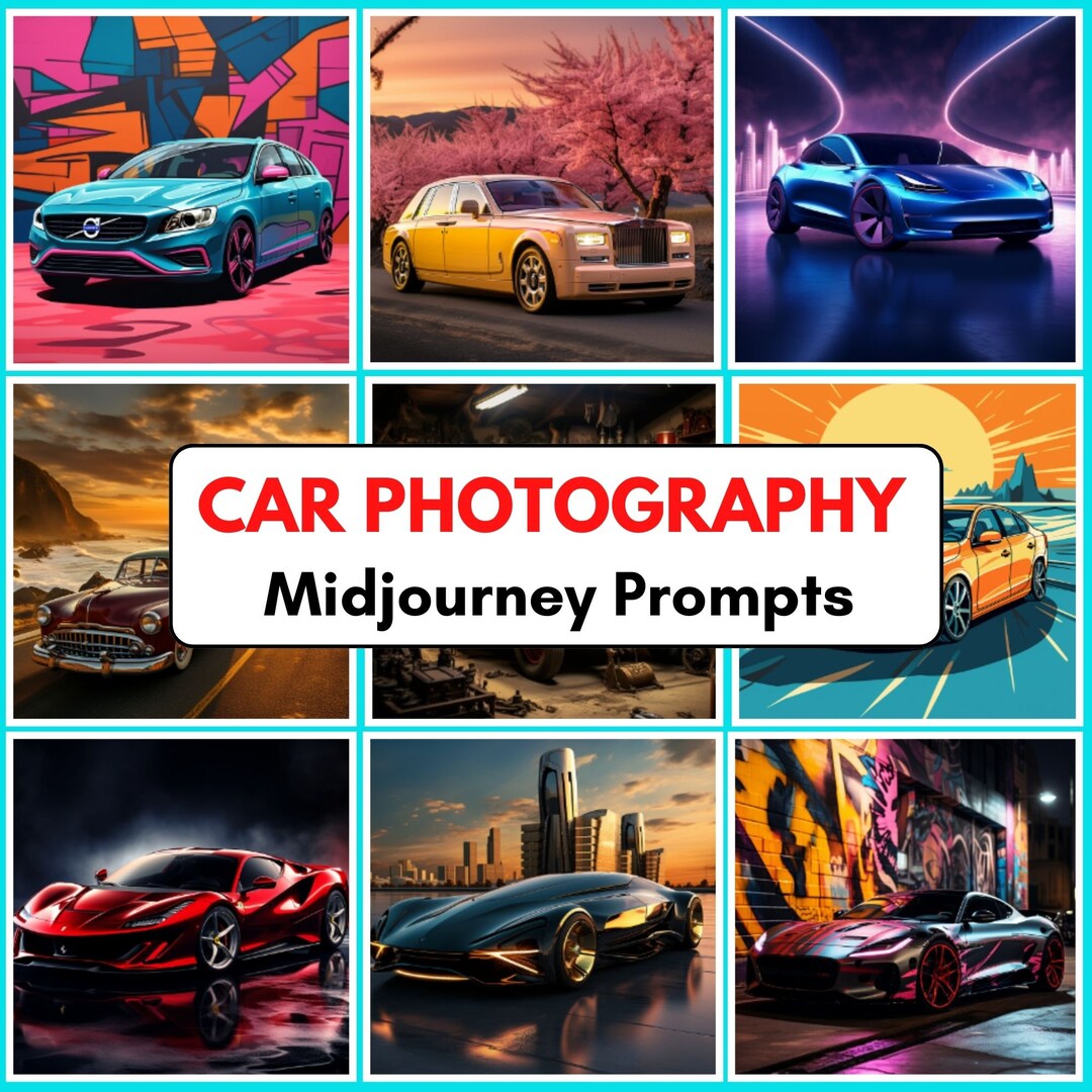 Midjourney Prompts Car Photography, Stock & Posters, AI Art, Midjourney ...