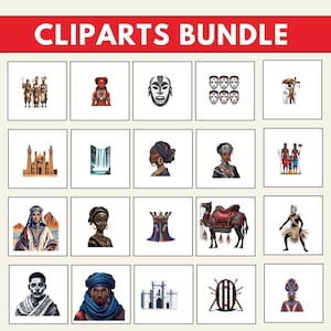 229 Africa Clipart,african Clipart PNG Bundle,african Illustrations ...