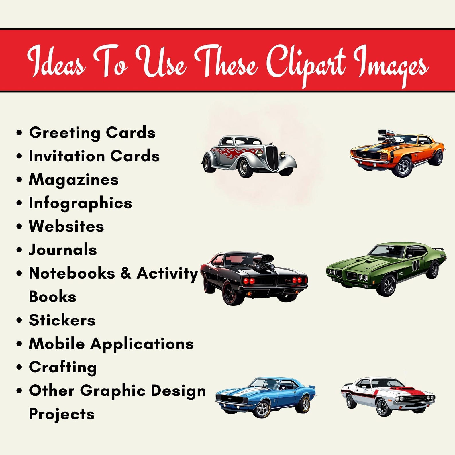 Muscle Car Clipart,cats Car PNG Clipart,vintage Car Clipart, Retro Car ...