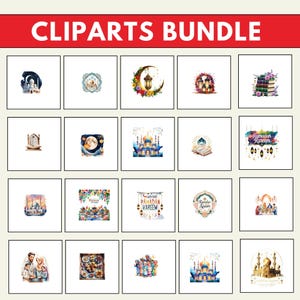 Ramadan Clipar Islamic PNG Clipart Png Bundle, Muslim Eid Clipart ...