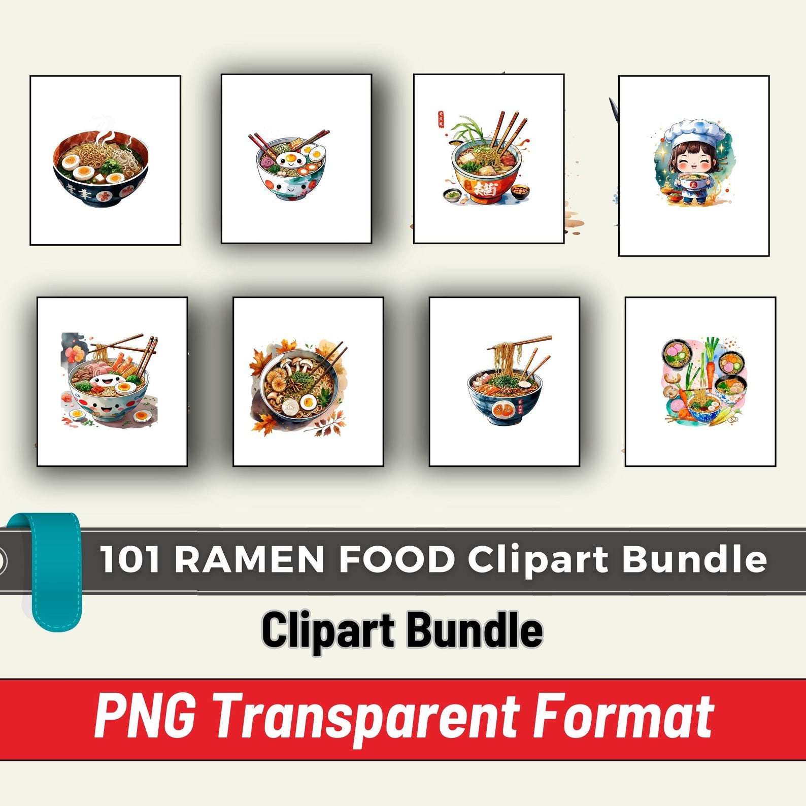 Ramen Clipart,korean Dish Clipart PNG Bundle Japanese Food Clipart Boba ...