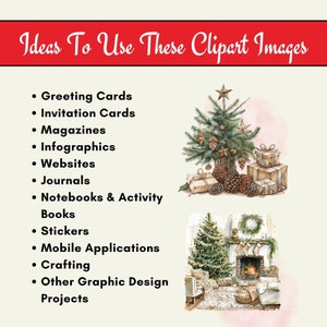 Boho Christmas Clipart, Christmas Clipart PNG Bundle, 47 PNG Christmas ...