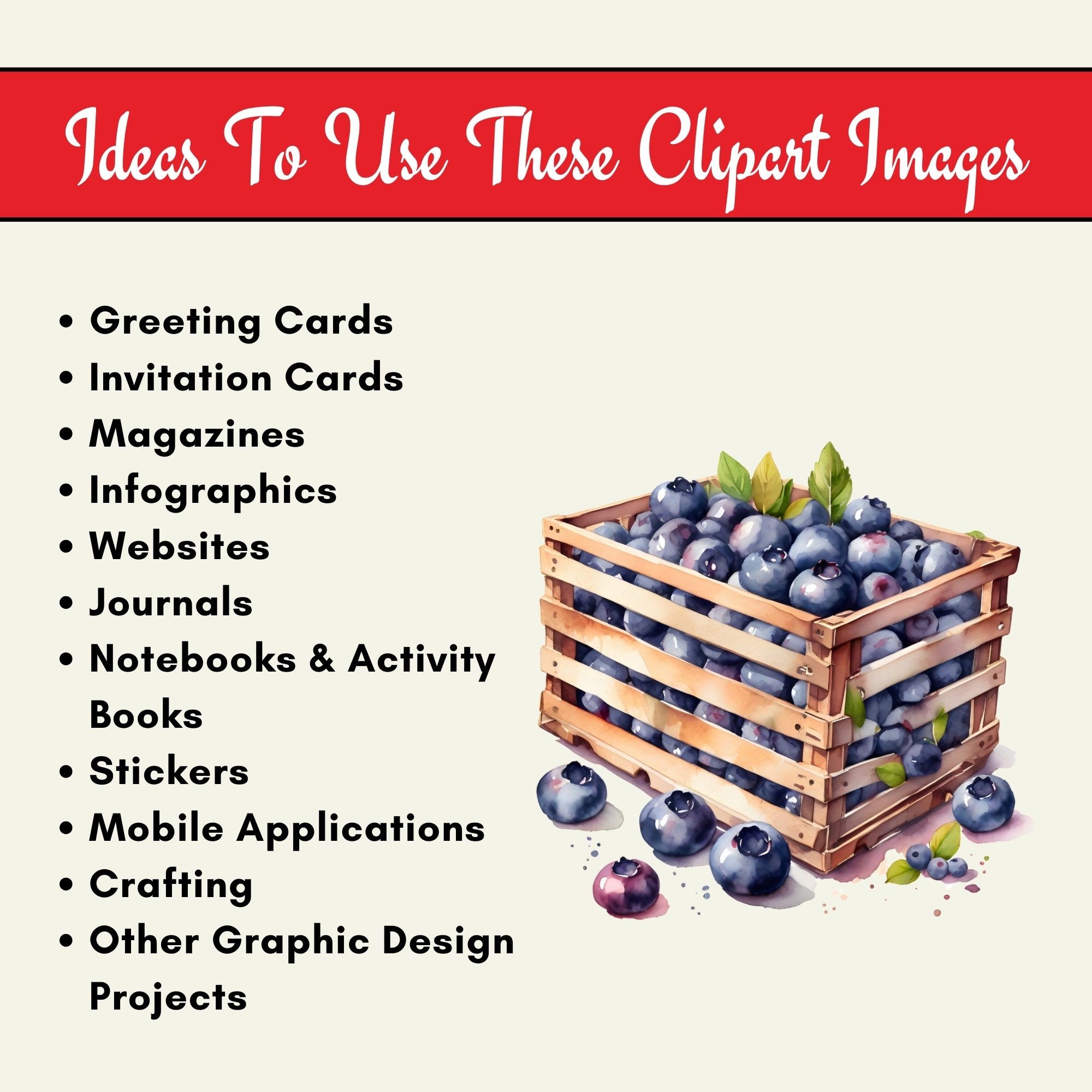 Blueberry Clipart, Delightful Blueberry PNG Bundle, 24 PNG Blueberry ...