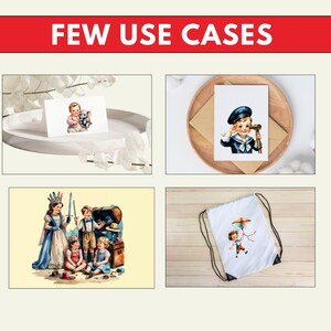 261 Vintage Kids Clipart Bundle Set,watercolor Vintage Clipart Png ...