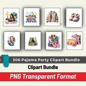 306 Pajama Party Clipart, Best Friends Clipart, Besties Clipart ...
