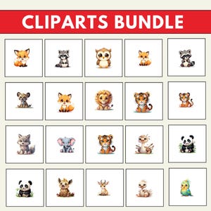Jungle Animal Clipart,jungle Animals SVG, Safari Animals Png,animal Svg ...
