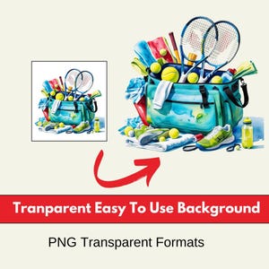 Tennis Clipart, Sports Clipart PNG Bundle, 73 PNG Tennis Clipart Bundle ...